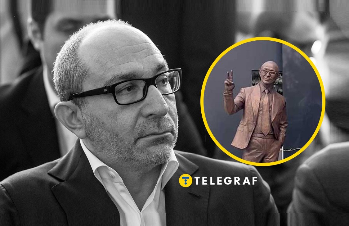 Life-sized statue of Hennadiy Kernes unveiled at his grave in Kharkiv ...