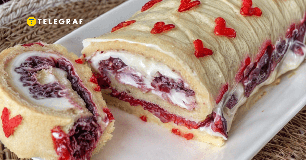 Рецепт рулета на День святого Валентина - как приготовить - Телеграф