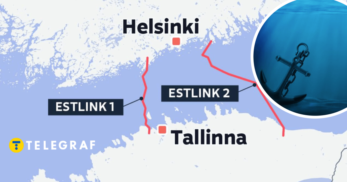 Повреждение кабелей Estlink 2 в Балтийском море — на дне найден след от ...